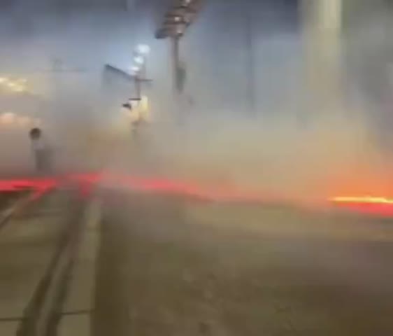 NEVER BEFORE SEEN: Have you ever seen fire burn the pavement?