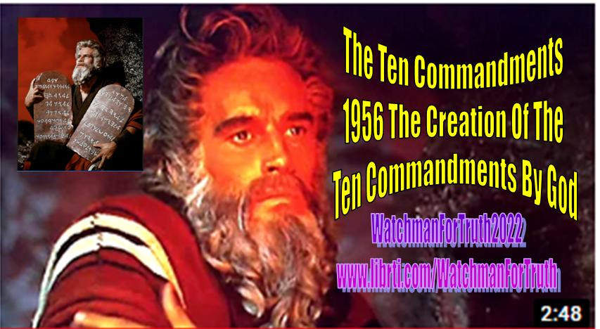 The Ten Commandments 1956 The Creation Of The Ten Commandments By God