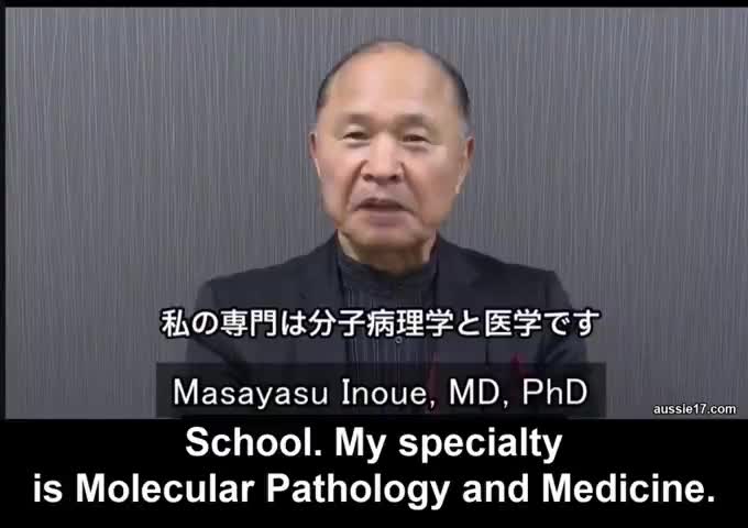 Stunning Message For the World from Japan from Professor Masayasu Inoue
