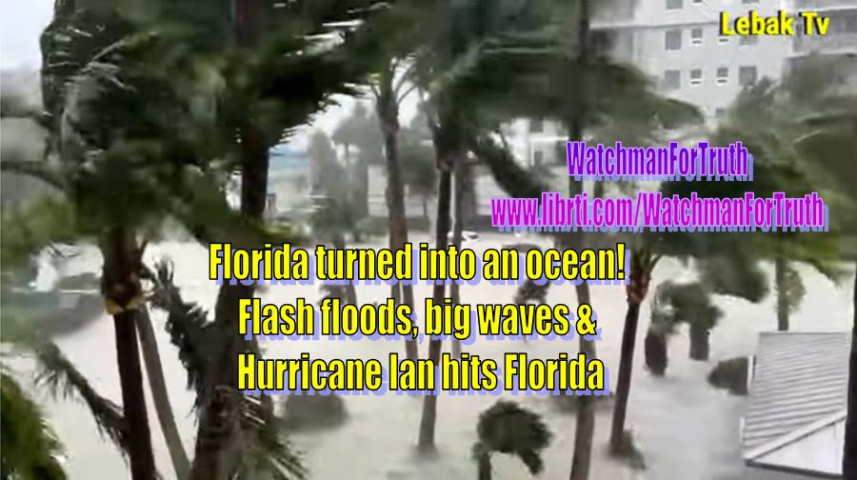 Florida turned into an ocean! Flash floods, big waves & Hurricane Ian ...