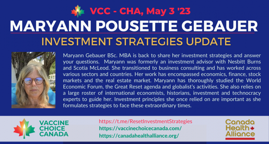 Part 1 - INVESTMENT STRATEGIES UPDATE - MARYANN POUSETT GEBAUER