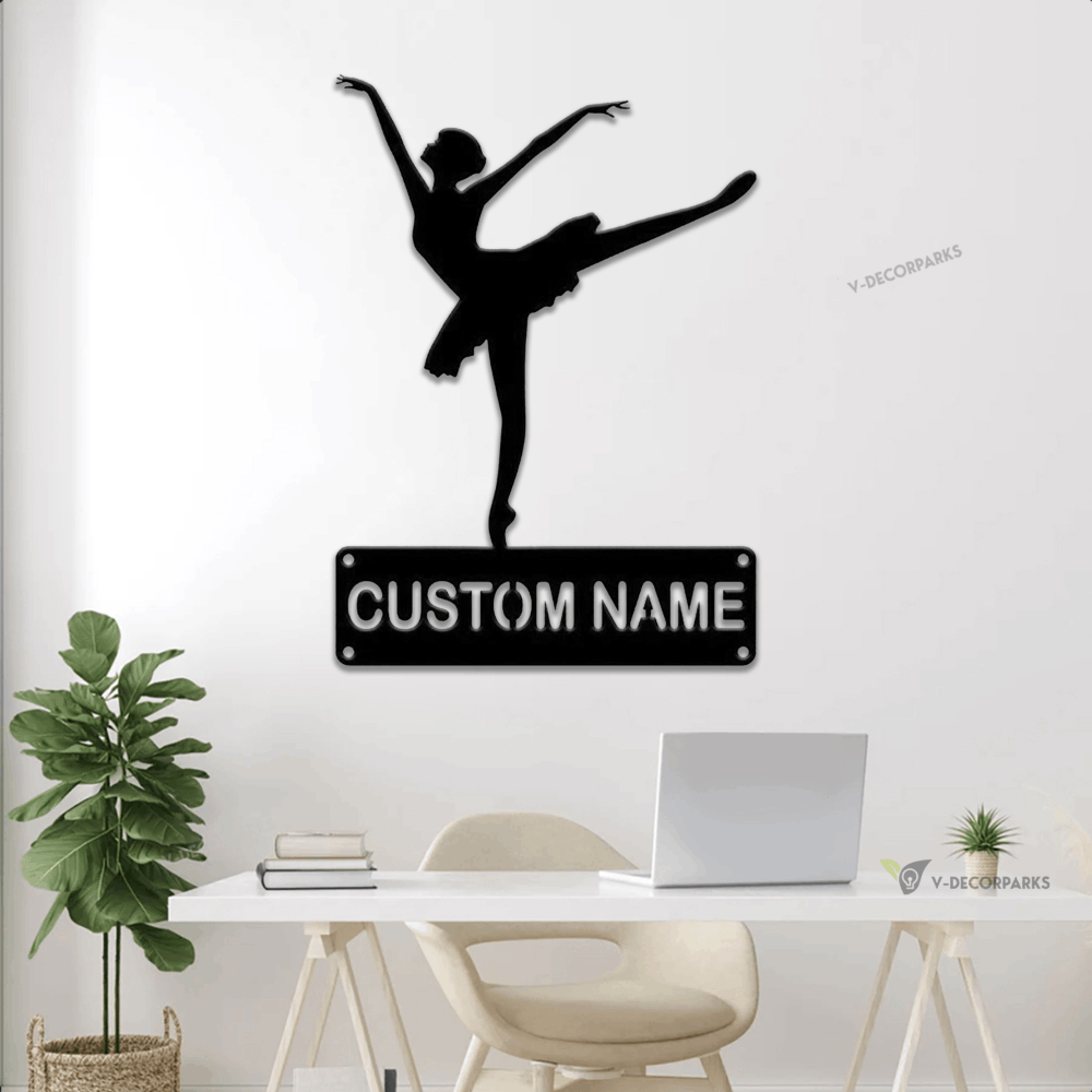 Ballet Metal Wall Art With Led Lights, Ballet Metal Signs, Ballet ...