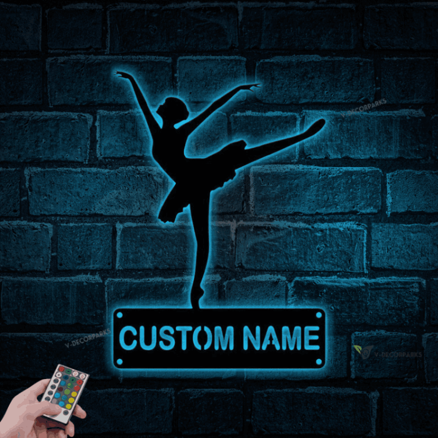Ballet Metal Wall Art With Led Lights, Ballet Metal Signs, Ballet ...