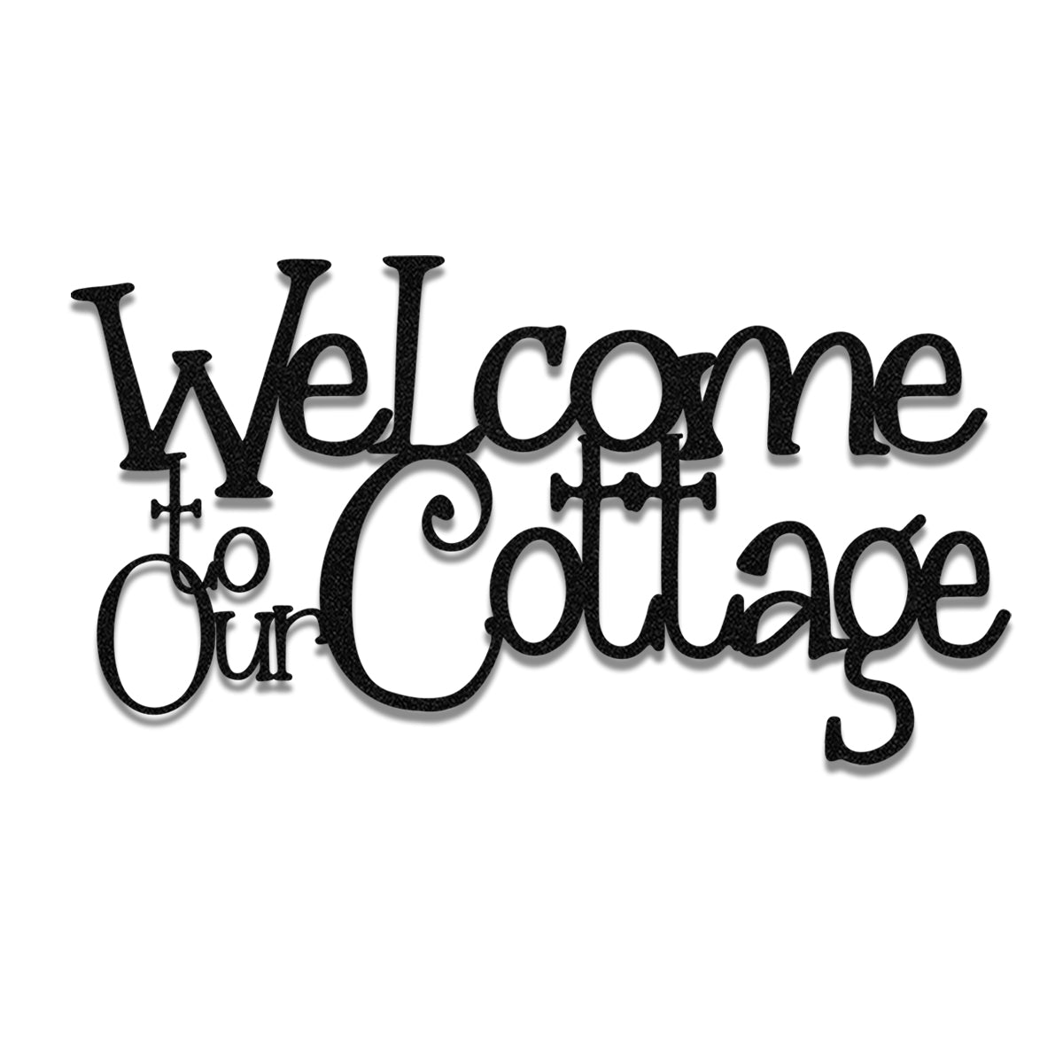 Welcome To Our Cottage Metal Sign Monogram, Custom House, Cabin | Nalaprint