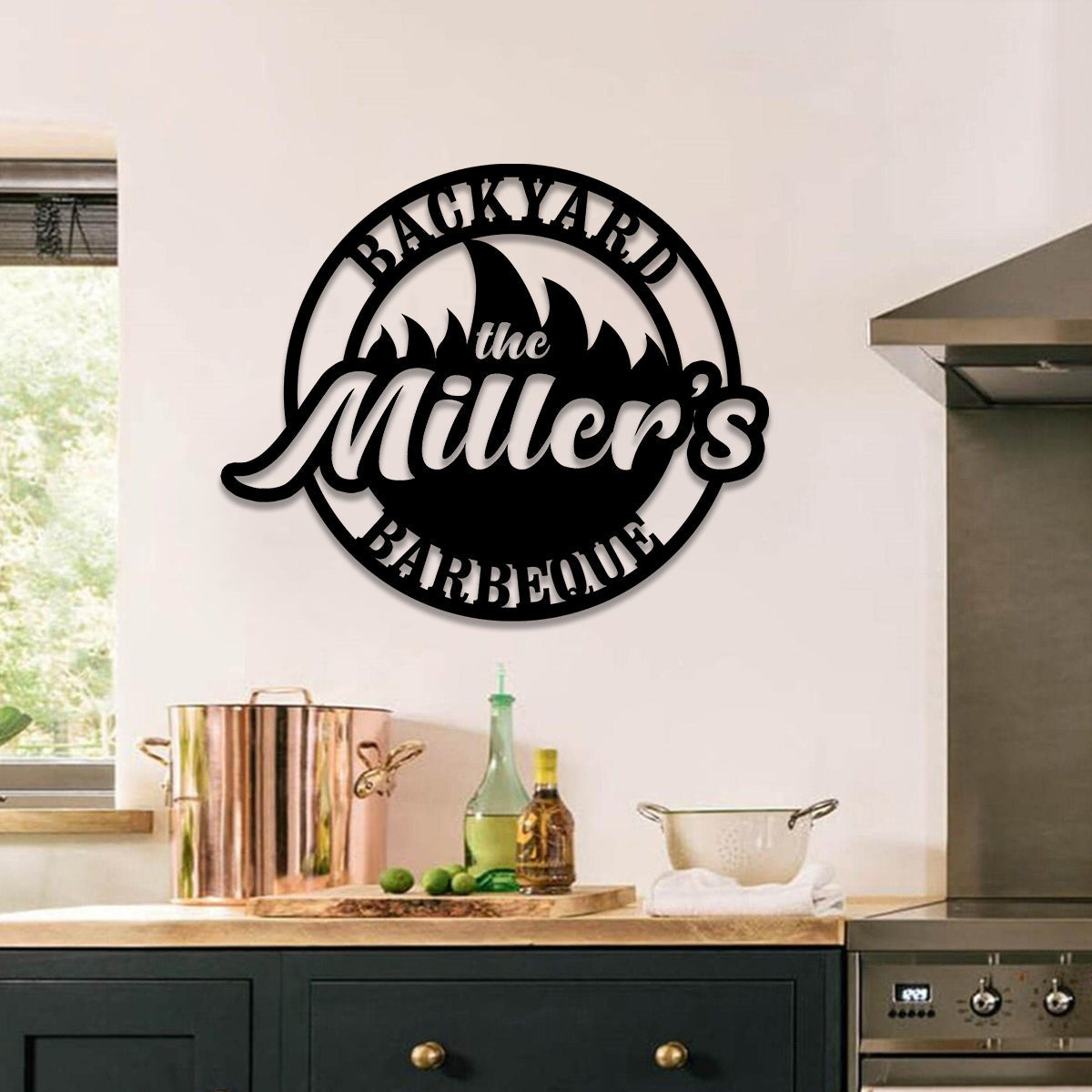 Personalized Name Bar Grill Metal Sign Monogram, Custom Outdoor Bbq ...