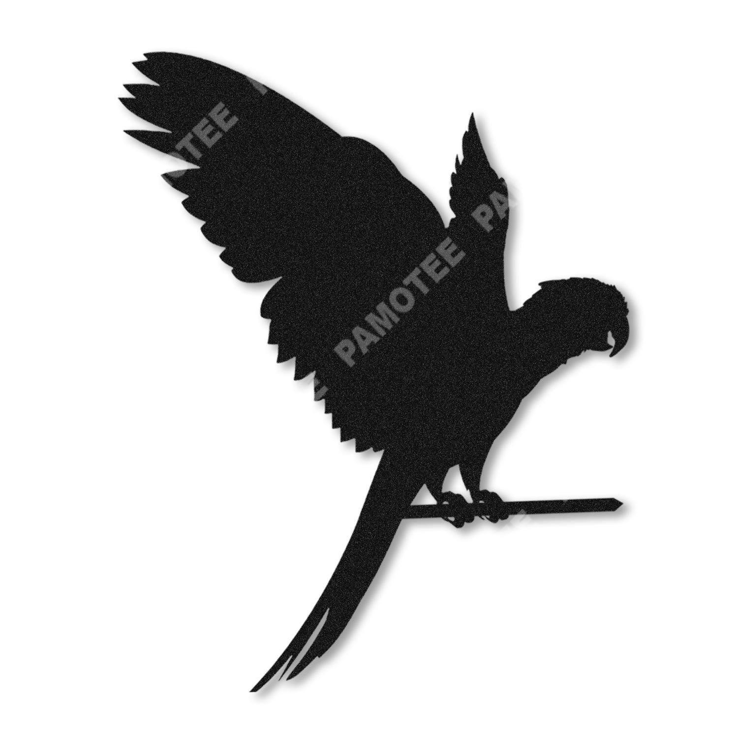 Parrot Tree Metal Sign, Garden Decor, Ranch Art | Nalaprint