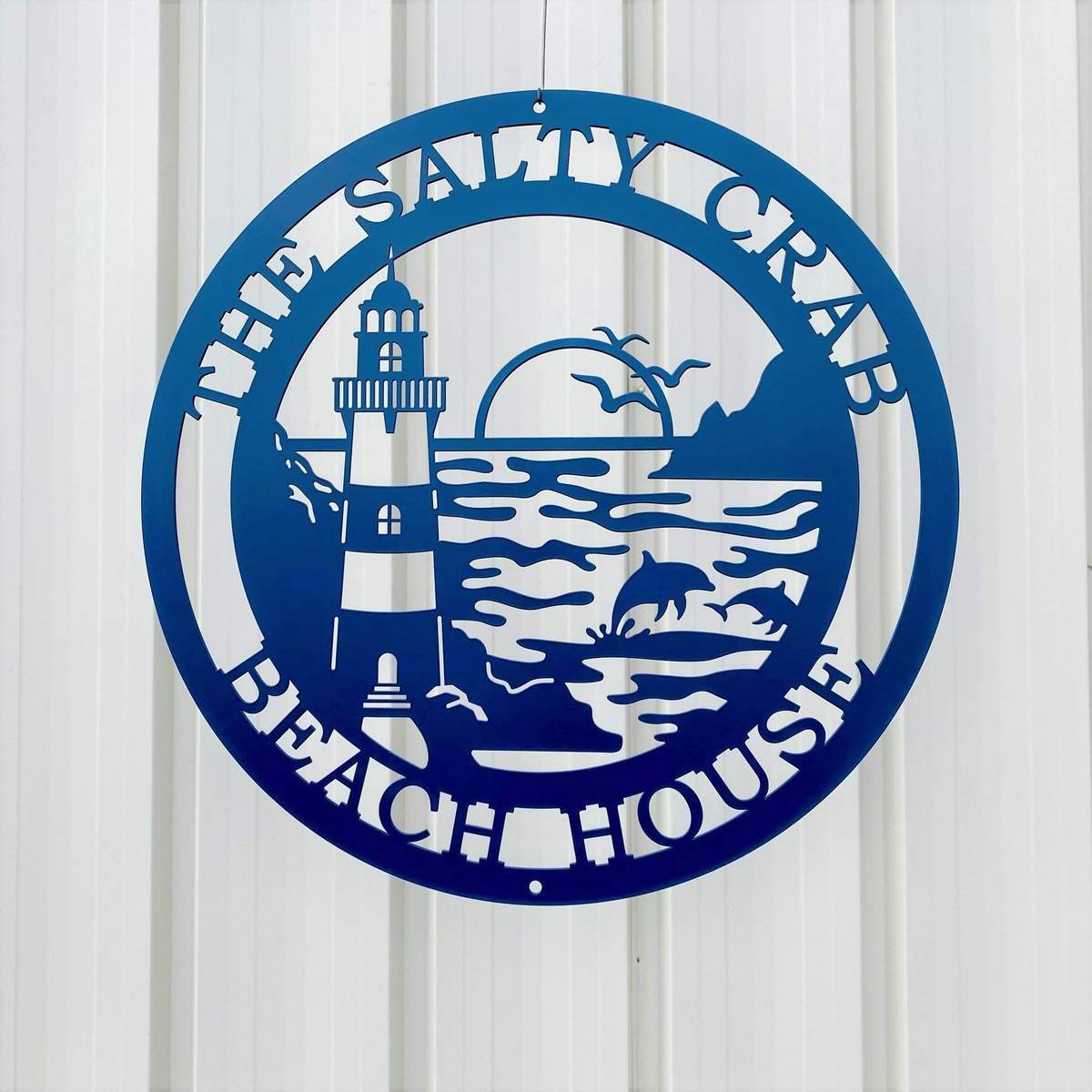 Lighthouse Personalized Metal Sign, Cut Metal Sign, Metal Wall Art ...