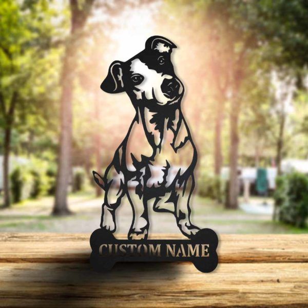 Jack Russell Personalized Metal Wall Decor, Cut Metal Sign, Metal Wall ...