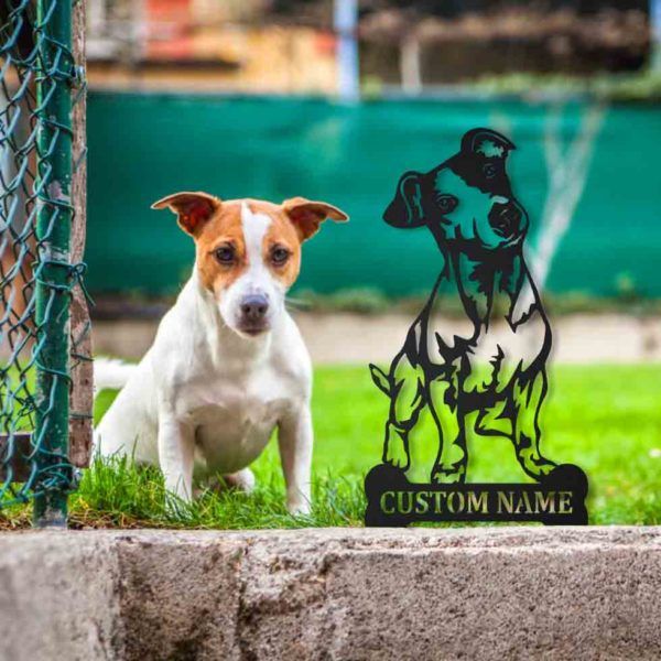 Jack Russell Personalized Metal Wall Decor, Cut Metal Sign, Metal Wall ...