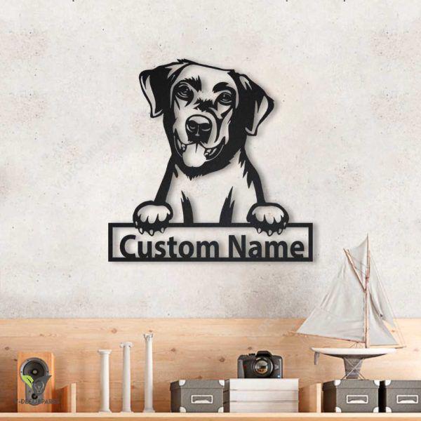 Labrador Retriever Personalized Metal Wall Decor, Cut Metal Sign, Metal ...