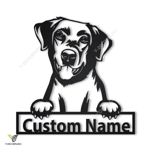 Labrador Retriever Personalized Metal Wall Decor, Cut Metal Sign, Metal ...