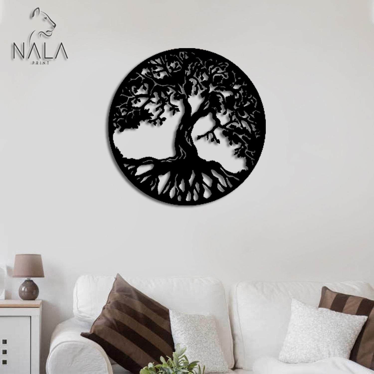 Tree Of Life Wall Art, Tree Life Metal Sign, Metal Artwork For Living ...
