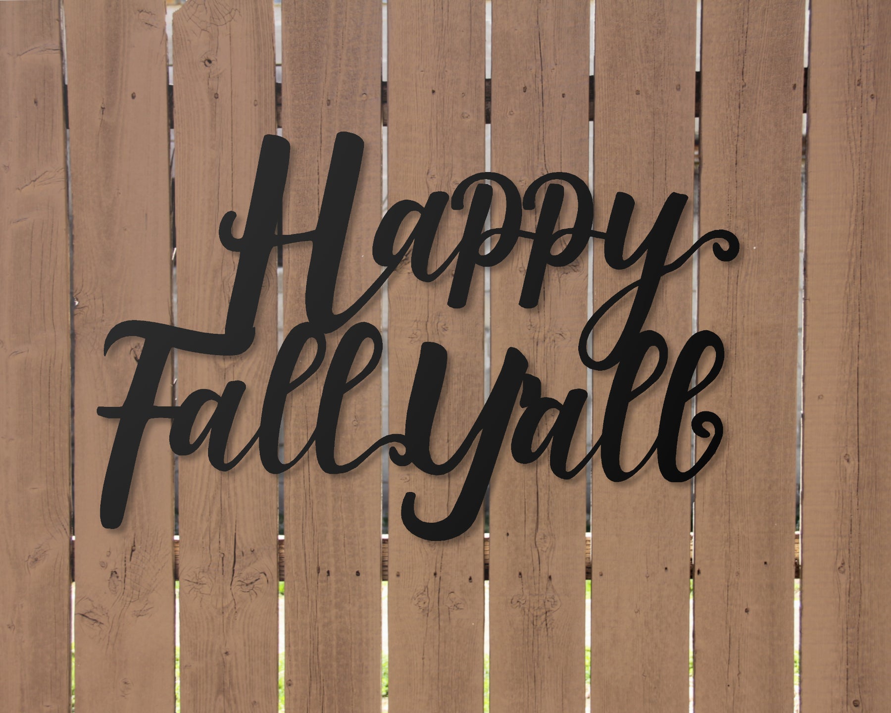 Happy Fall Yall Sign Hanging Garden Sign, Metal Sign Wall Decor, Metal ...