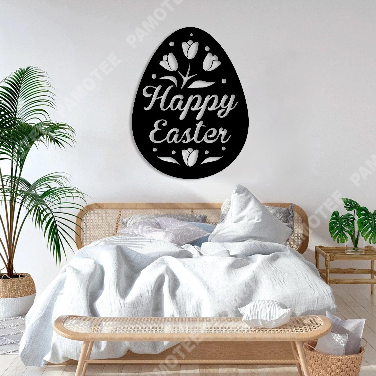 Happy Easter Metal Art, Easter Egg Home Decoration | Nalaprint