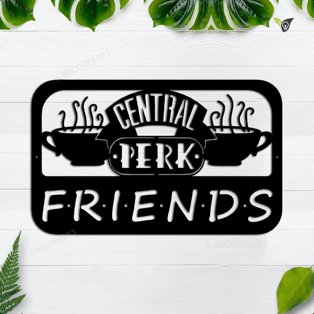 Central Perk Friends Metal Wall Art, Central Perk Wall Art, Metal Laser ...