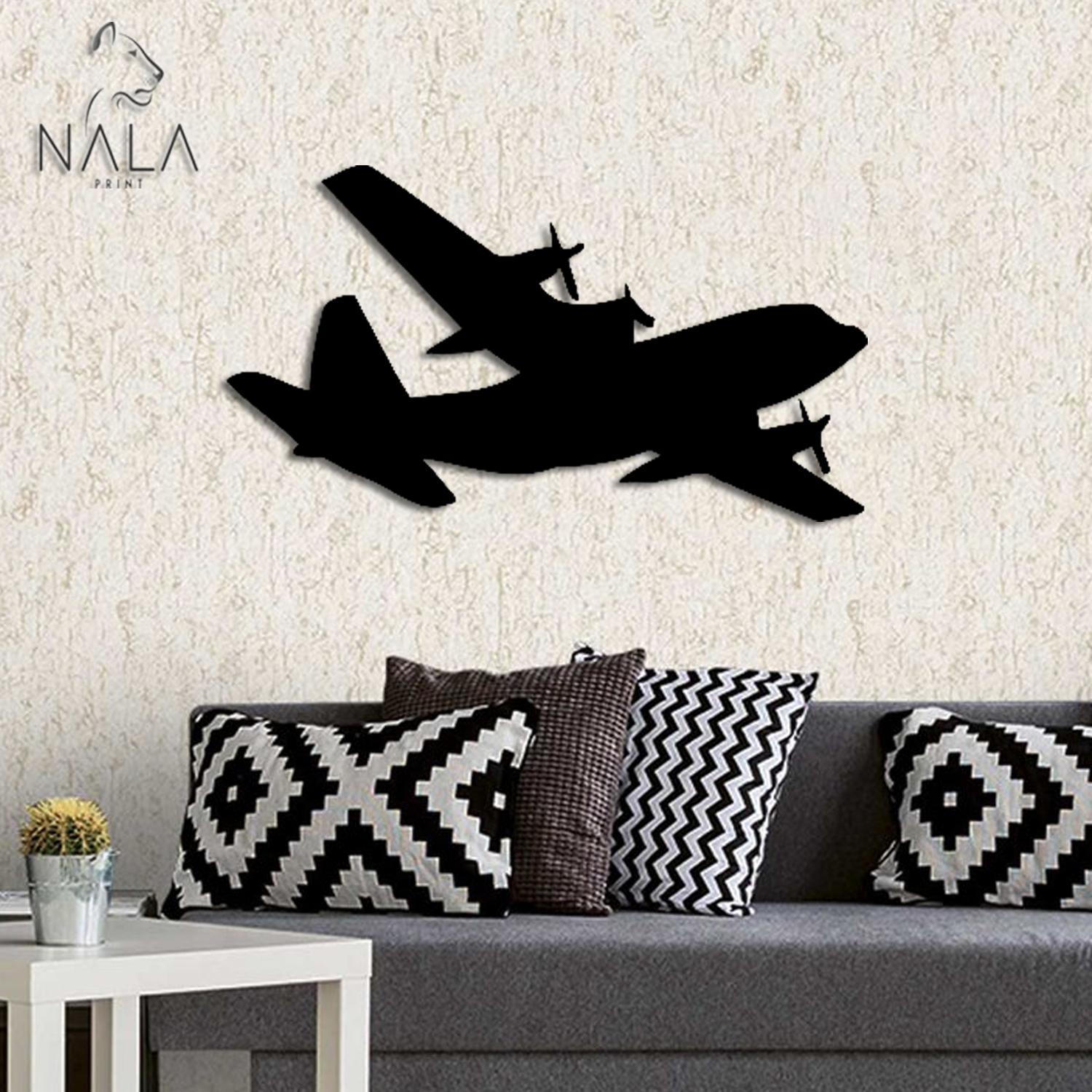 Airplane Wall Decor, Aircraft Wall Hanging Sign, Decorative Metal ...