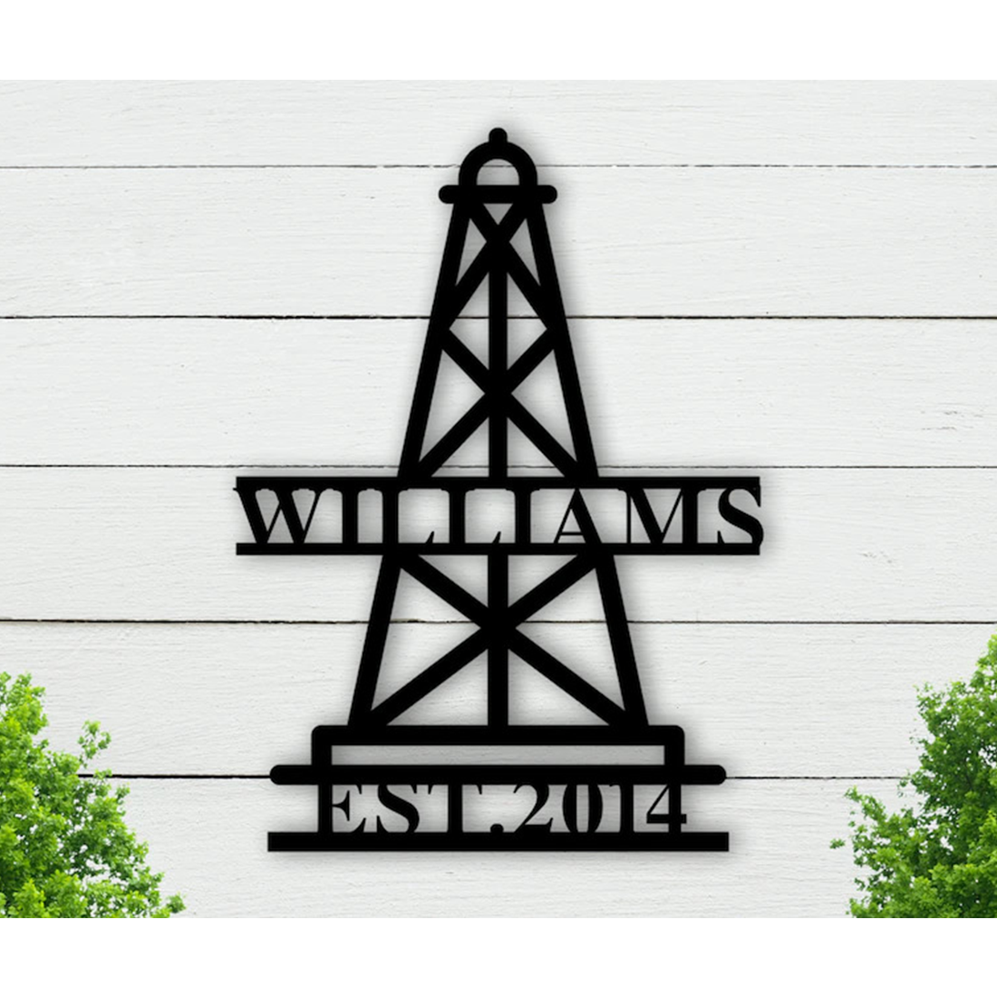 Customized Monogram Metal Wall Art, Lighthouse Vintage Metal Sign ...
