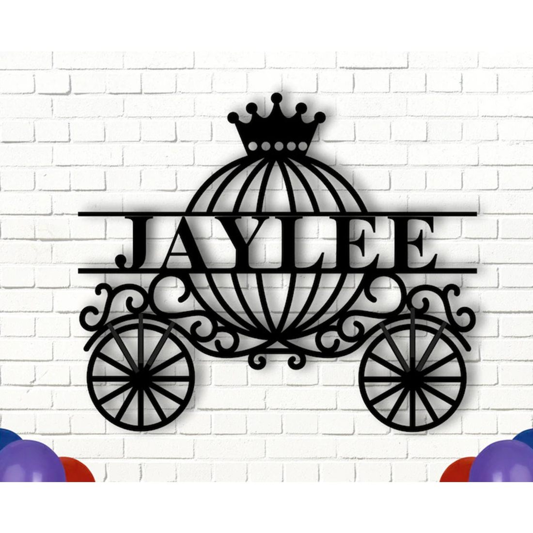 Customized Metal Wall Art, Princess Room Vintage Metal Sign - Girl ...