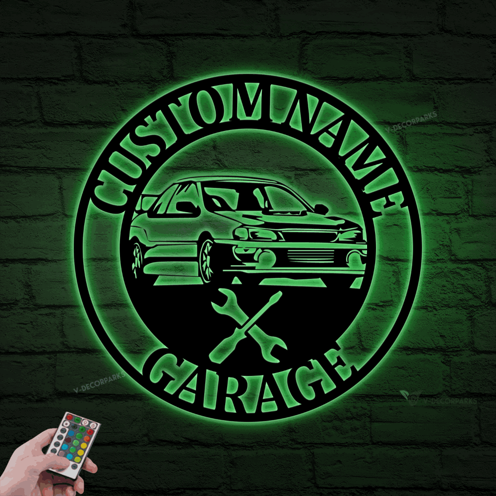 Motorcycle Sign Personalized Metal Sign With Led Lights, Motor Sign ...