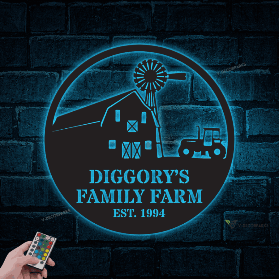 Goat Led Lights Farm Sign, Goat Ranch Metal Sign, Custom Goat Sign ...