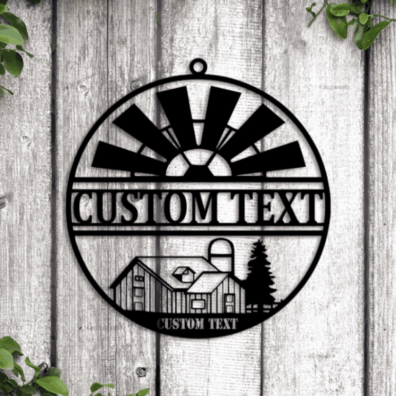 Custom Metal Farm Sign Led Lights, Farmer Metal Sign, Farmhouse Decor ...