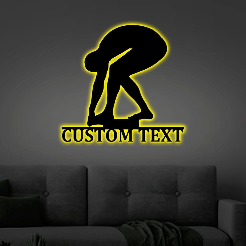 Customizable Led Lights, Metal Diving Sign, Personalized Diver Metal ...