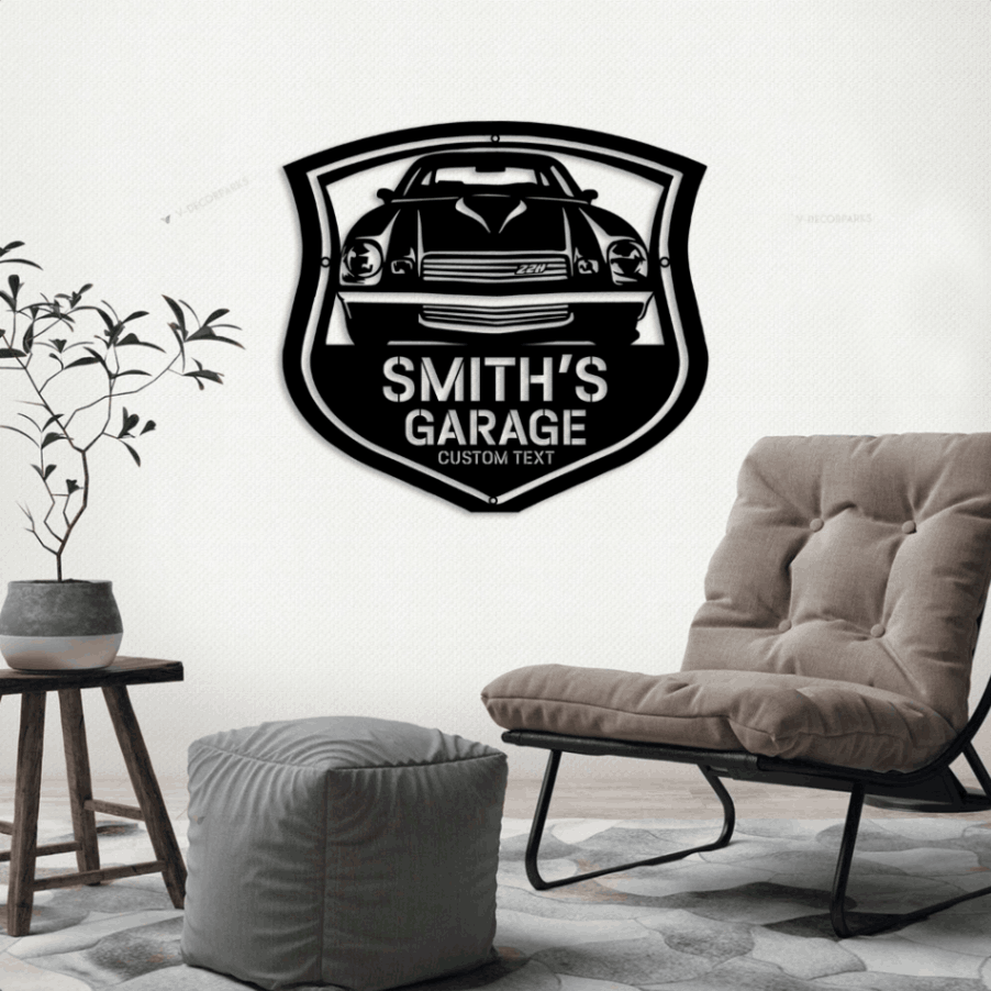 Customized Garage Metal Sign Led Lights, 1978 Camaro Z28 Steel Sign ...