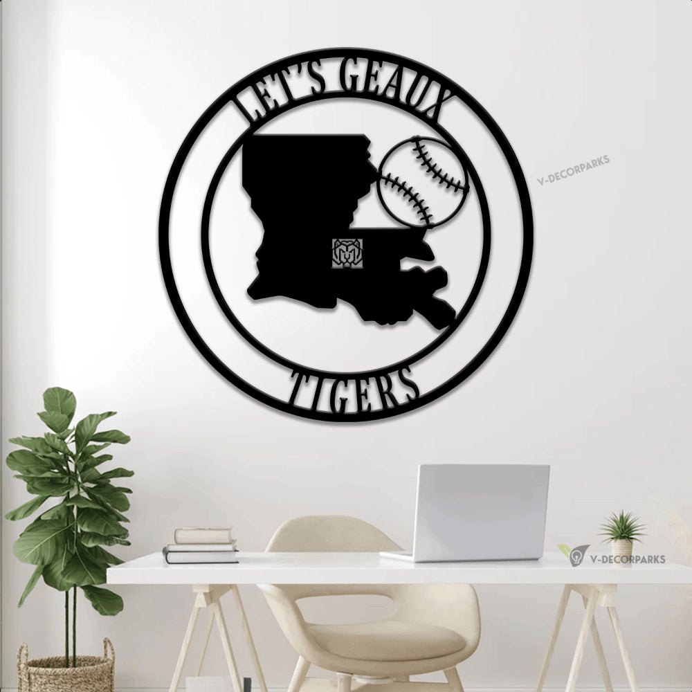 Customized Lsu Tigers Led Lights Sign, Lsu Tiger Baseball Sign ...