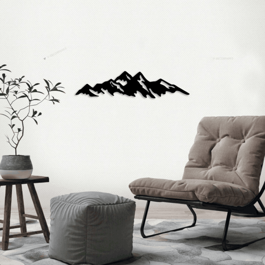 Customized Mountain Ridge Led Lights Steel Sign, Outdoor Adventures ...