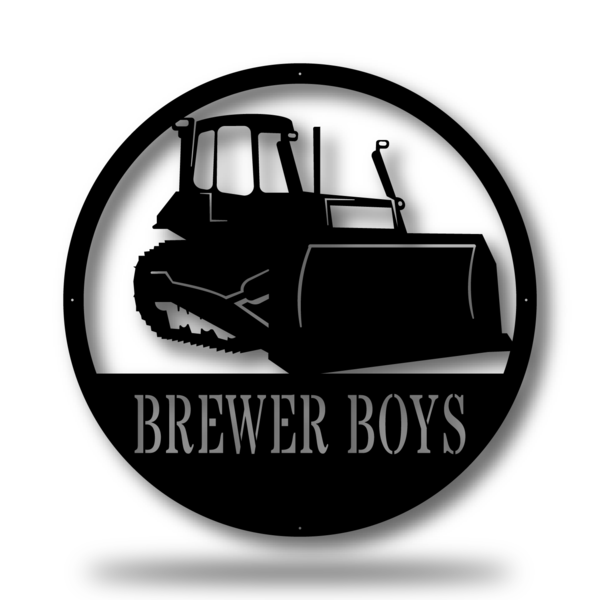 Dozer Monogram Customized Metal Signs, Custom Metal Sign, Custom Signs ...