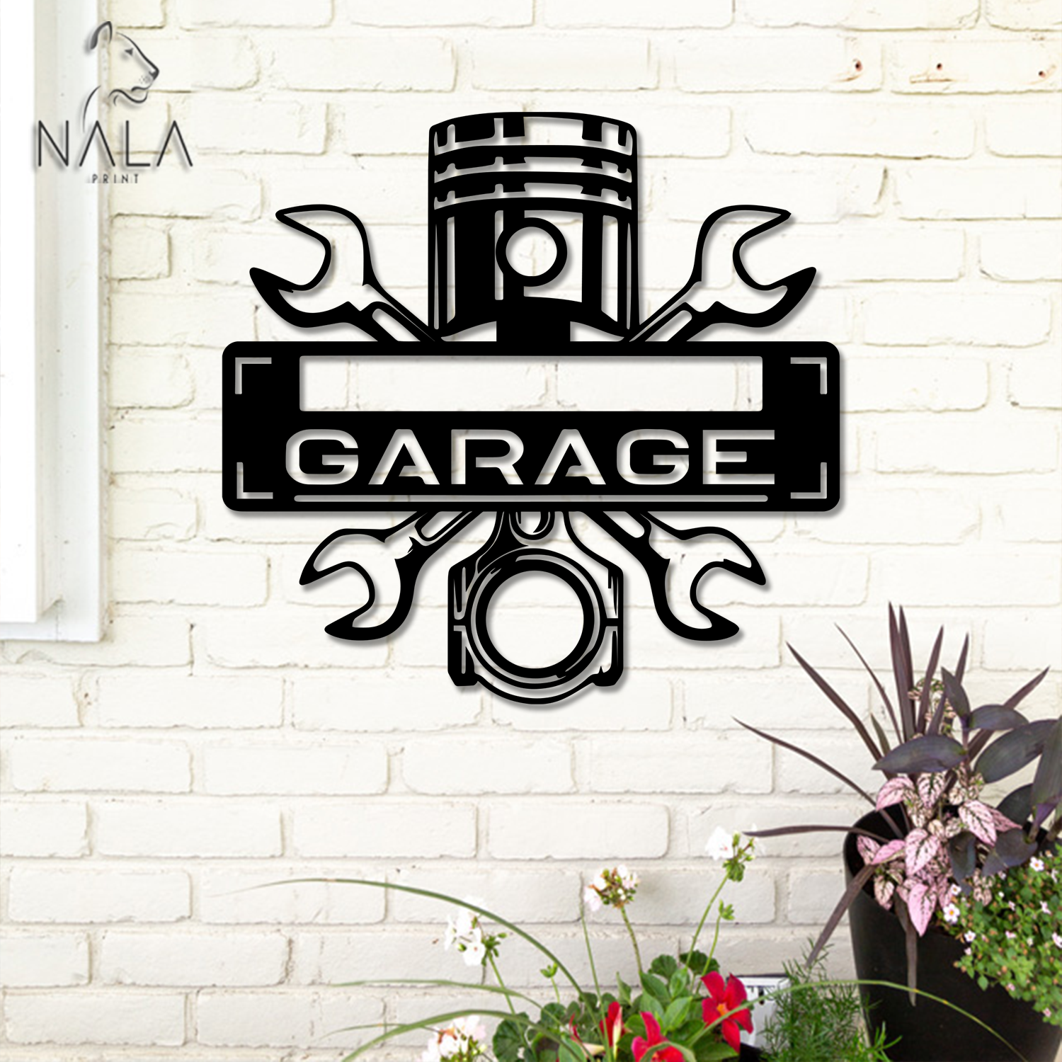 Dads Garage Cut Metal Sign, Wall Art Decoration, Outdoor Metal Hanging ...
