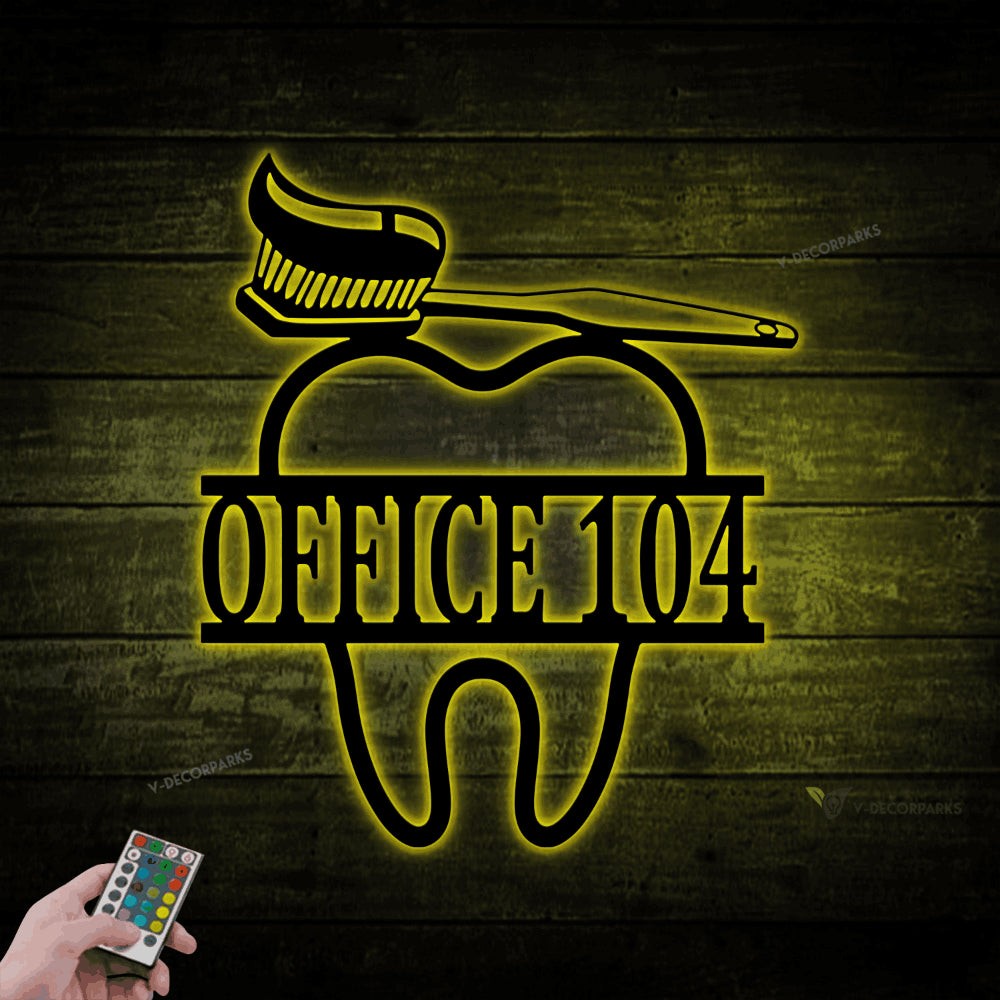 Dentist Office Wall Decor , Dentist Gift, Dental Office Sign With Led ...