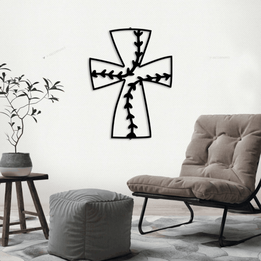 Faith Baseball Led Lights Sign Monogram Steel Sign, Softball Cross Wall ...