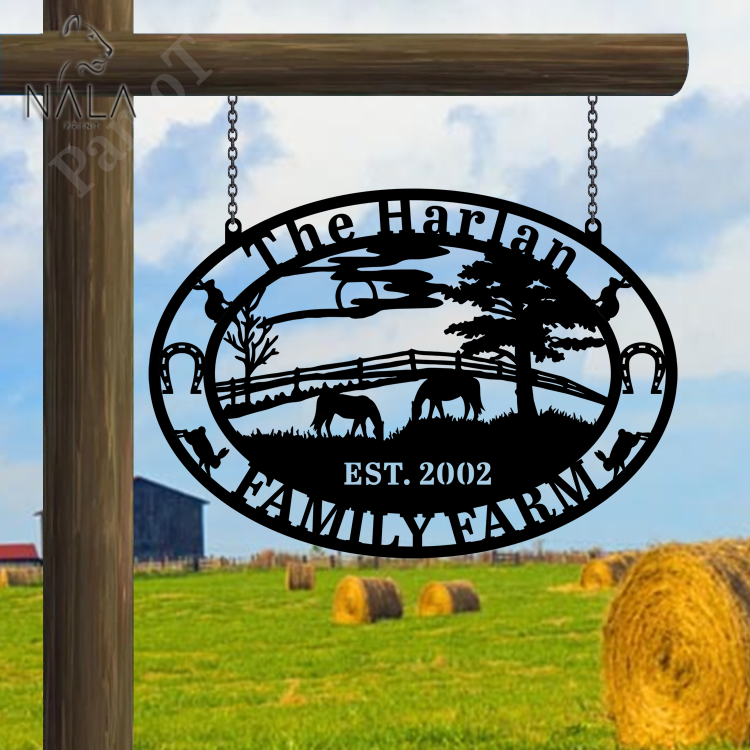 Horse Ranch Large Metal Sign,metal Horse Farm Sign, Perfect Metal Sign ...