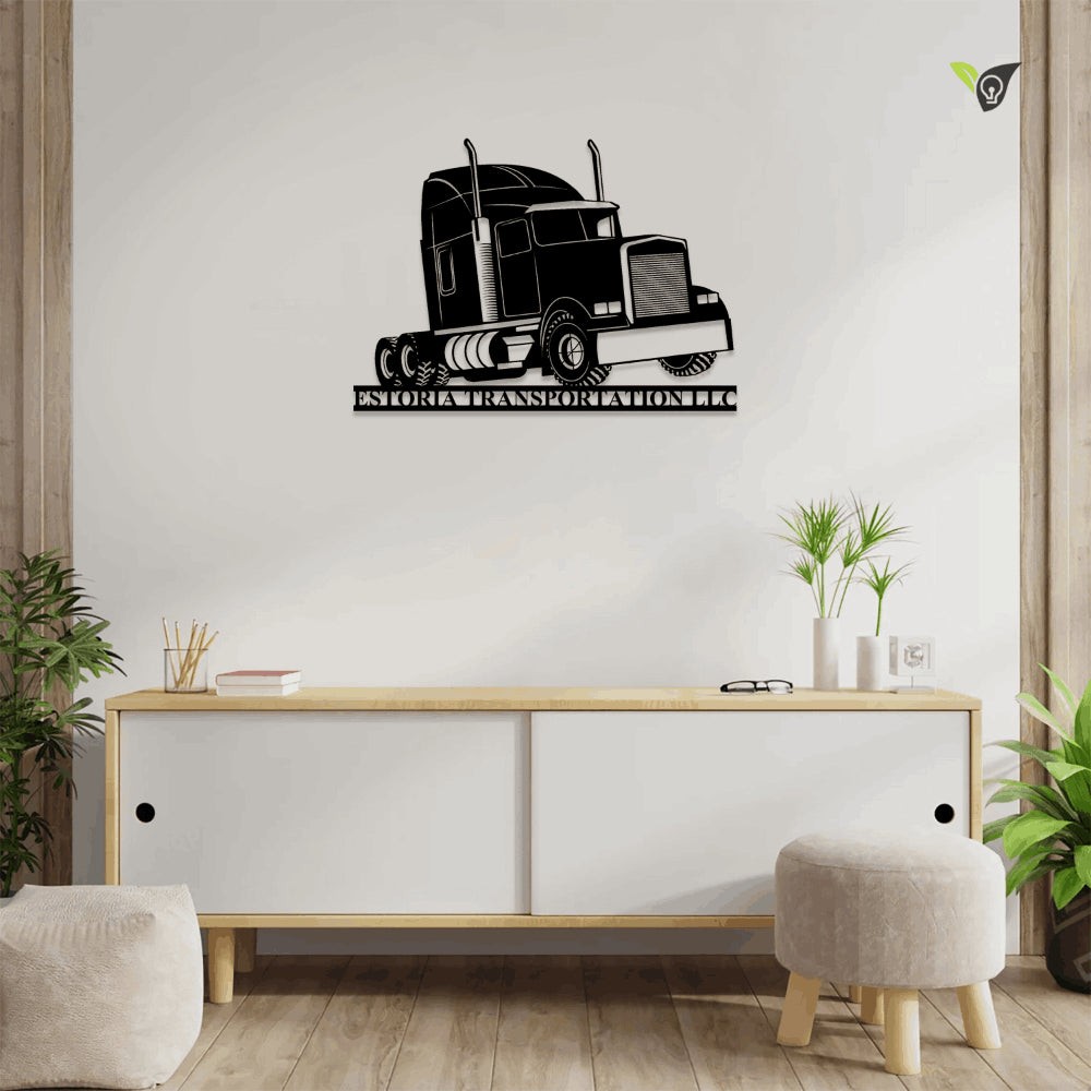 Customized Metal Trucker Sign, Sign For Truck Driver, Trucker Sign ...