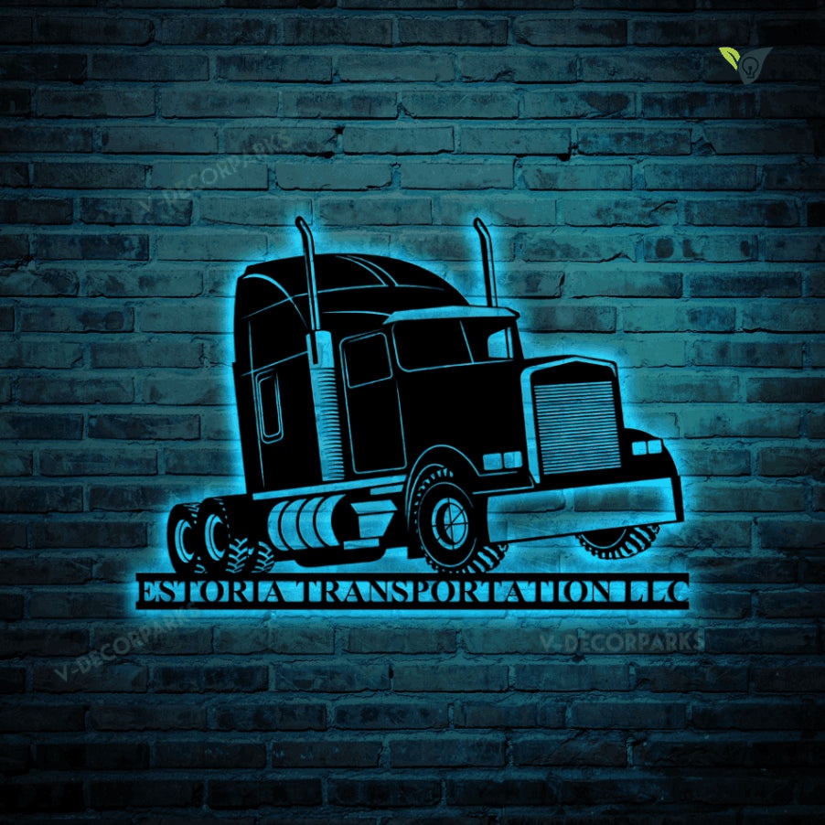 Customized Metal Trucker Sign, Sign For Truck Driver, Trucker Sign ...