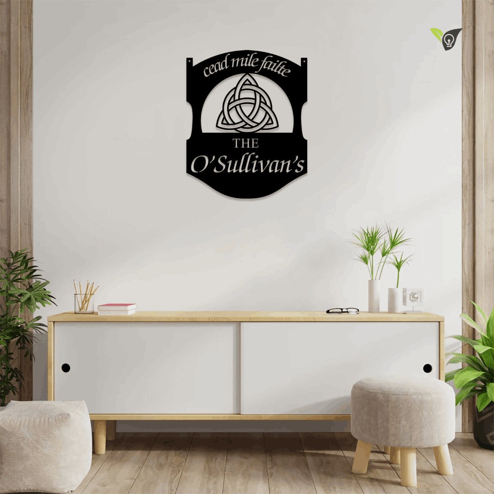 Celtic Knot Metal Art With Led Lights, Metal Irish Sign, Irish Celtic ...