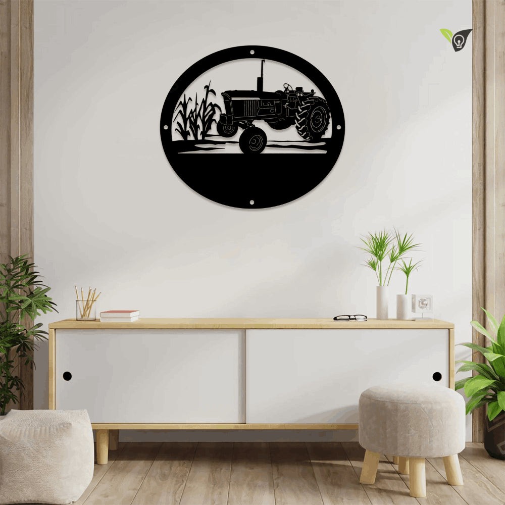 Metal Farm Sign , Corn Stalks, Tractor Sign Customized, Metal Wall Art ...
