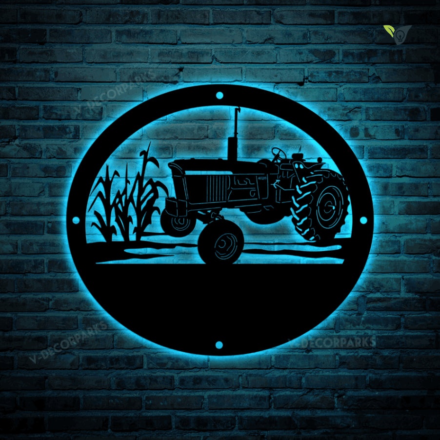 Metal Farm Sign , Corn Stalks, Tractor Sign Customized, Metal Wall Art ...