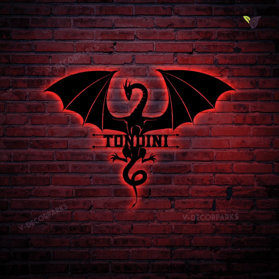 Personalized Dragon Metal Wall Art, Sign For Home, Dragon Signs, Got ...