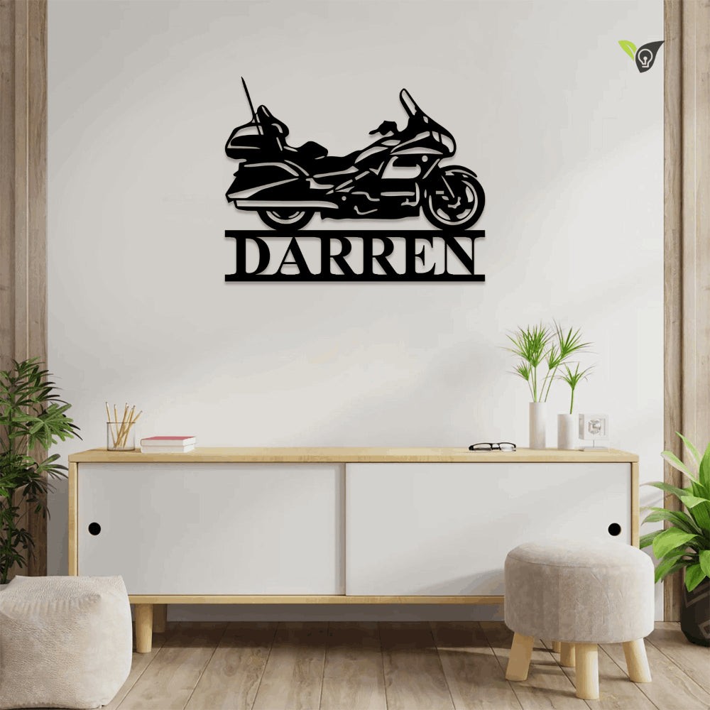 Custom Metal Motorcycle Sign, Personalized Motorcycle Name Metal Sign ...