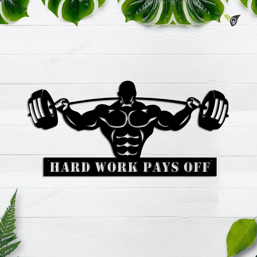 Personalized Name Gym Cut Metal Sign, Cross Fit Metal Art, Custom Metal ...