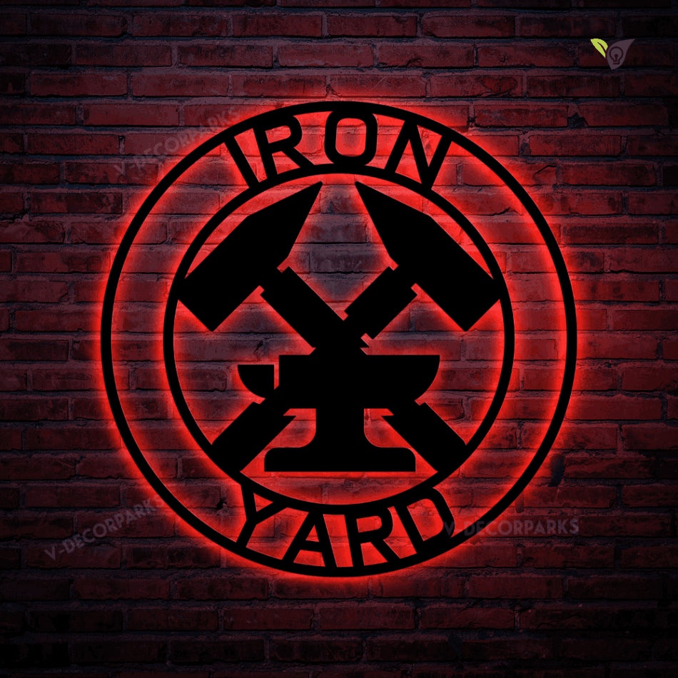 Home Forge Sign, Forge Sign, Blacksmith Sign, Metal Sign With Led ...