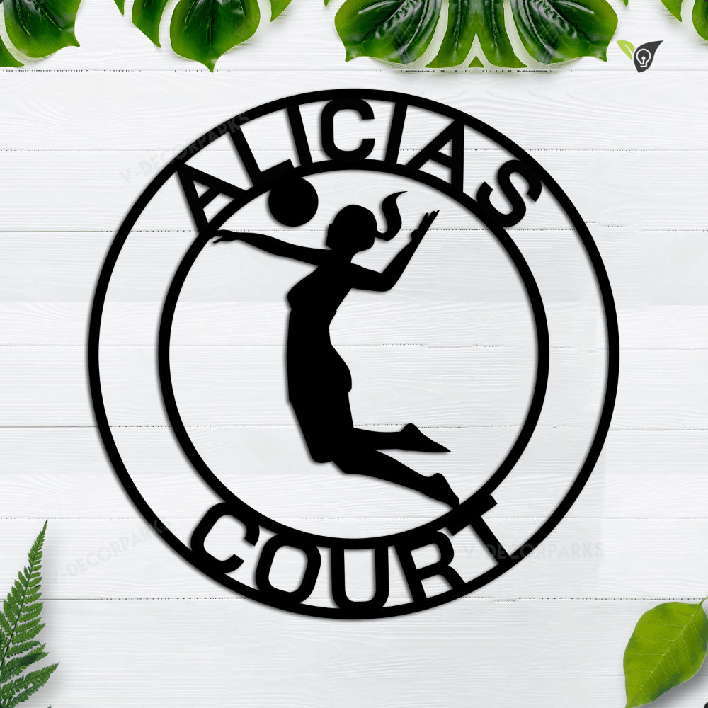 Volleyball Sign, Volleyball Gift For Girls, Personalized Volleyball ...
