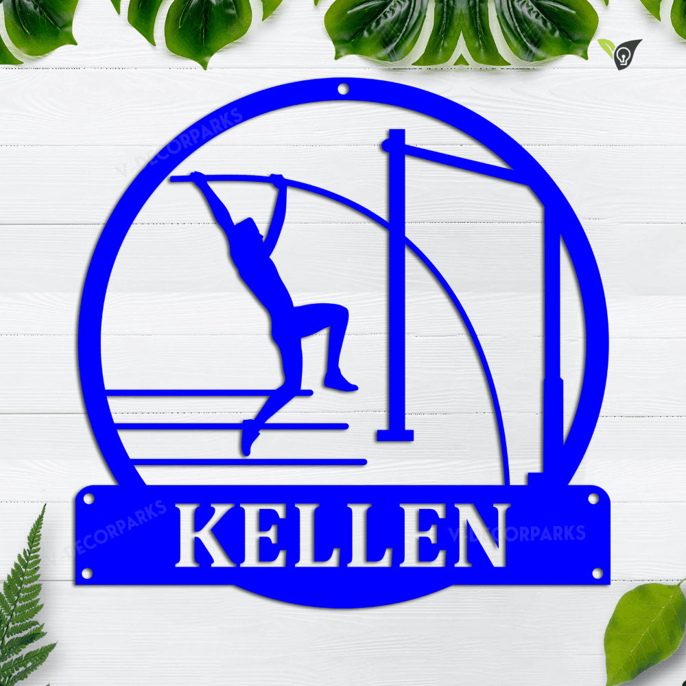 Personalized Pole Vault Metal Sign, Pole Vault Metal Wall Art, Pole ...