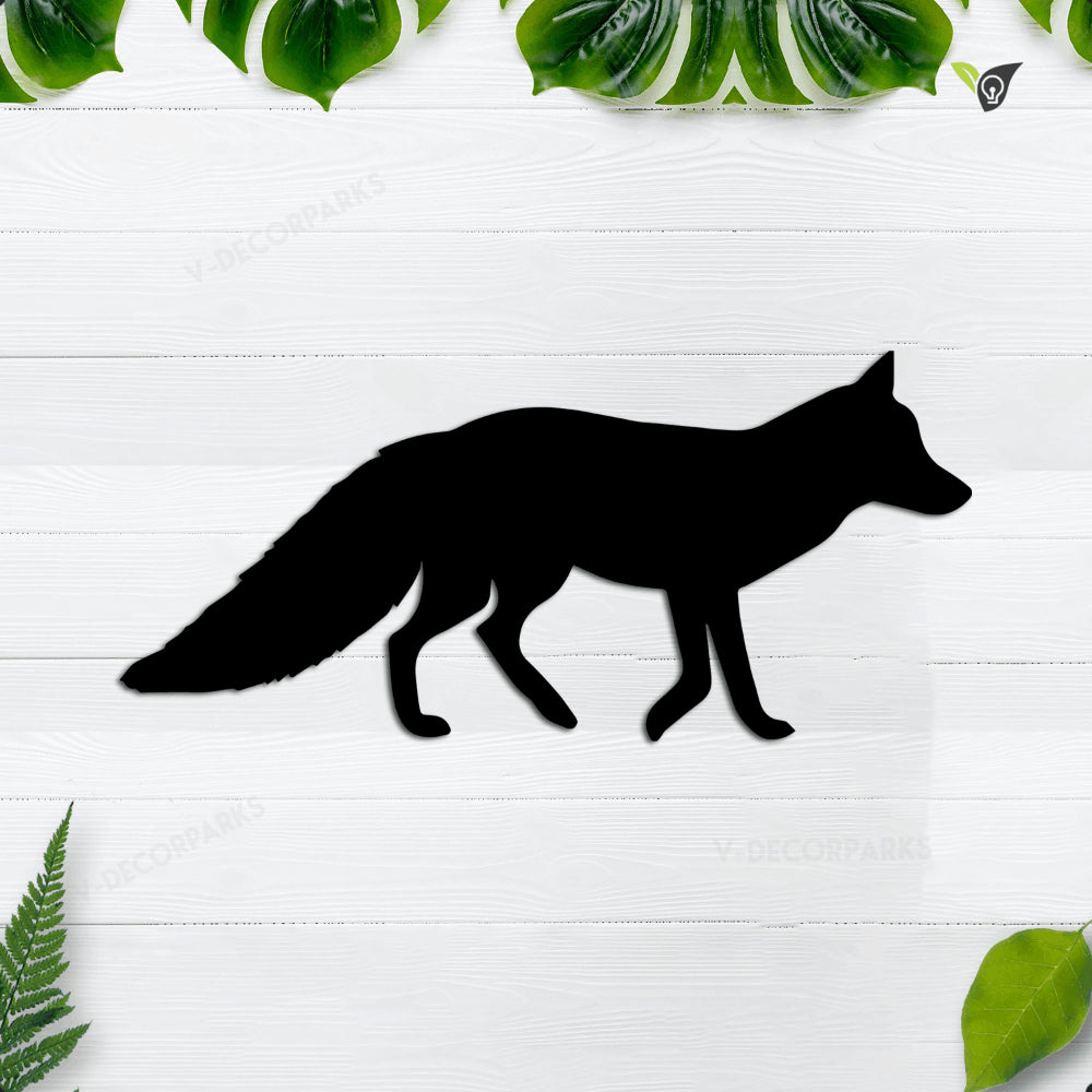 Fox Metal Sign, Fox Metal Art Wall Decor | Nalaprint