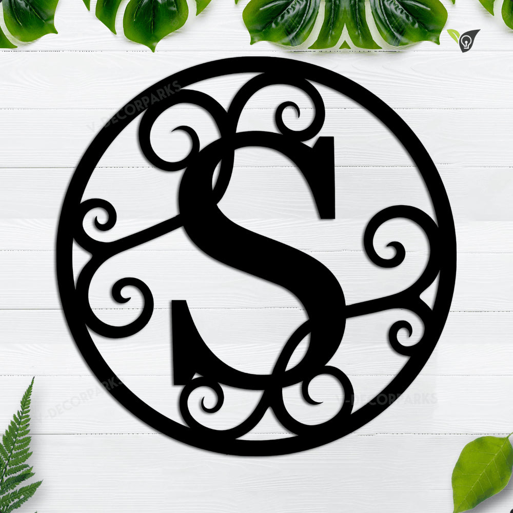 Custom Monogram Metal Sign, Personalized Gift, Wedding Gift ...