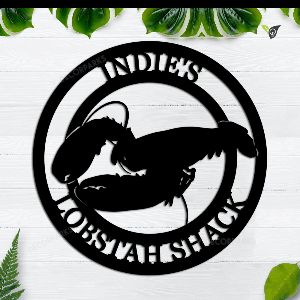 Personalized Lobster Metal Sign, Custom Metal Sign, Metal Art Wall ...