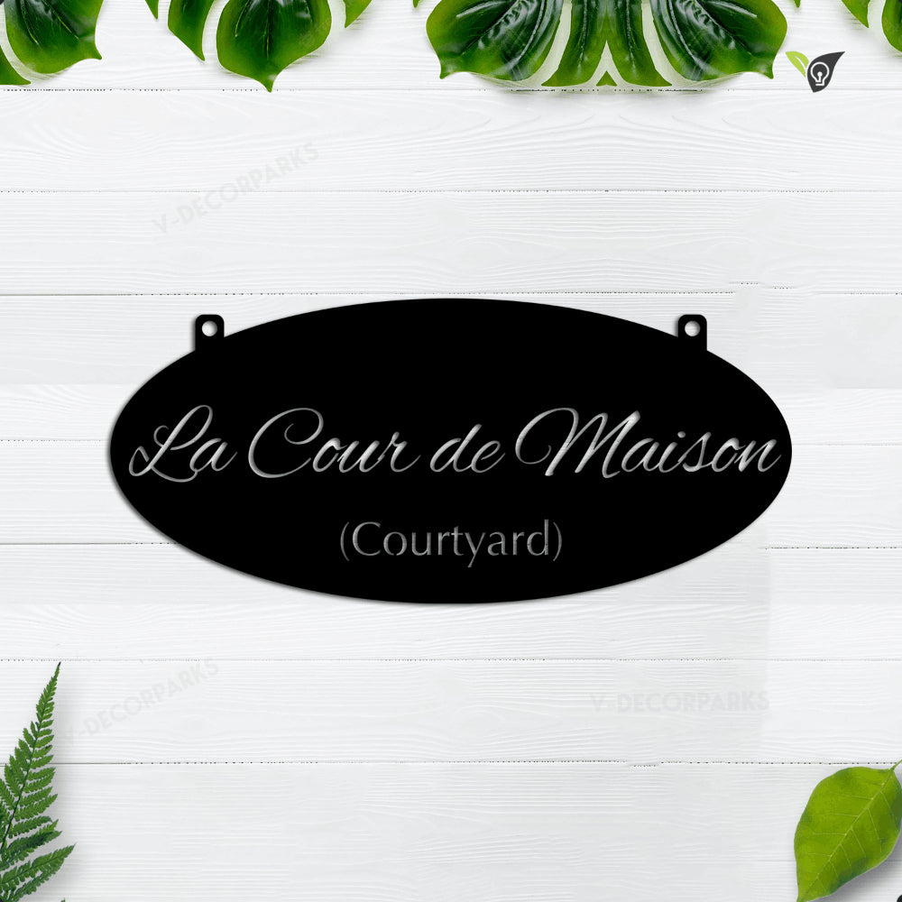 Metal Address Sign , Oval Metal Address, Personal Sign, Custom Oval ...