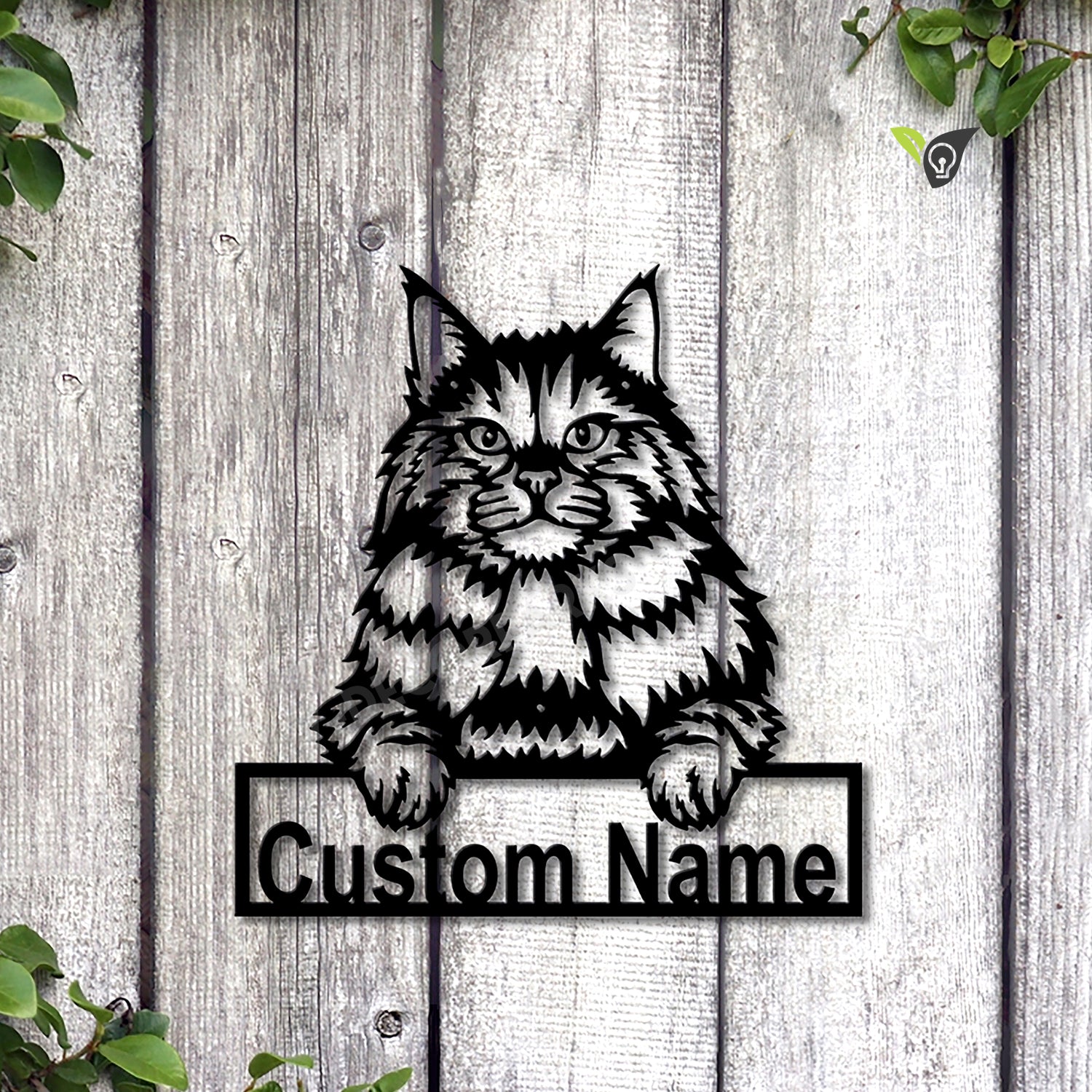 Personalized Siberian Cat Metal Sign Art, Custom Siberian Cat Metal ...